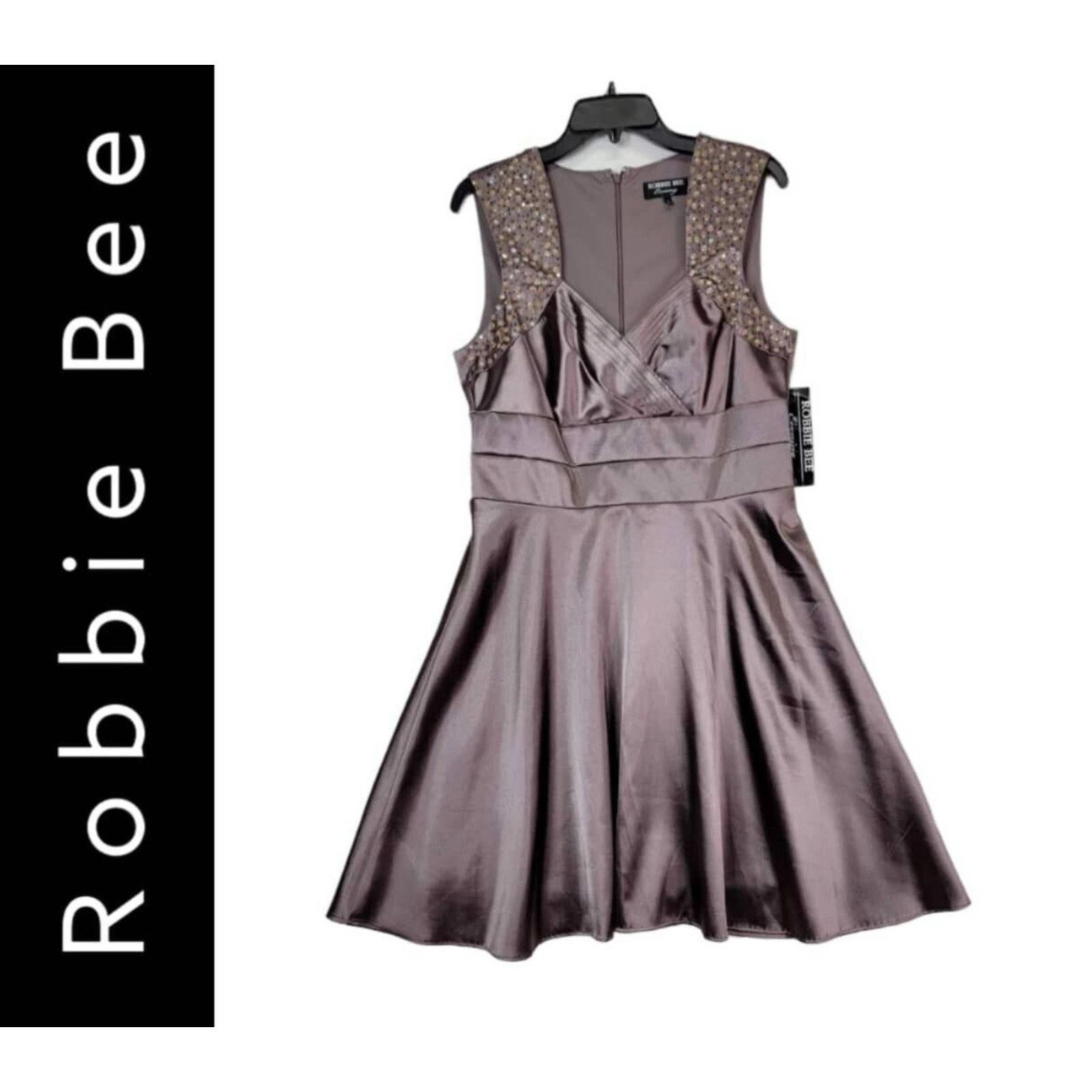 Vintage Robbie Bee Women Career Formal Fit & Flare Gown/Prom Dress 10 ...