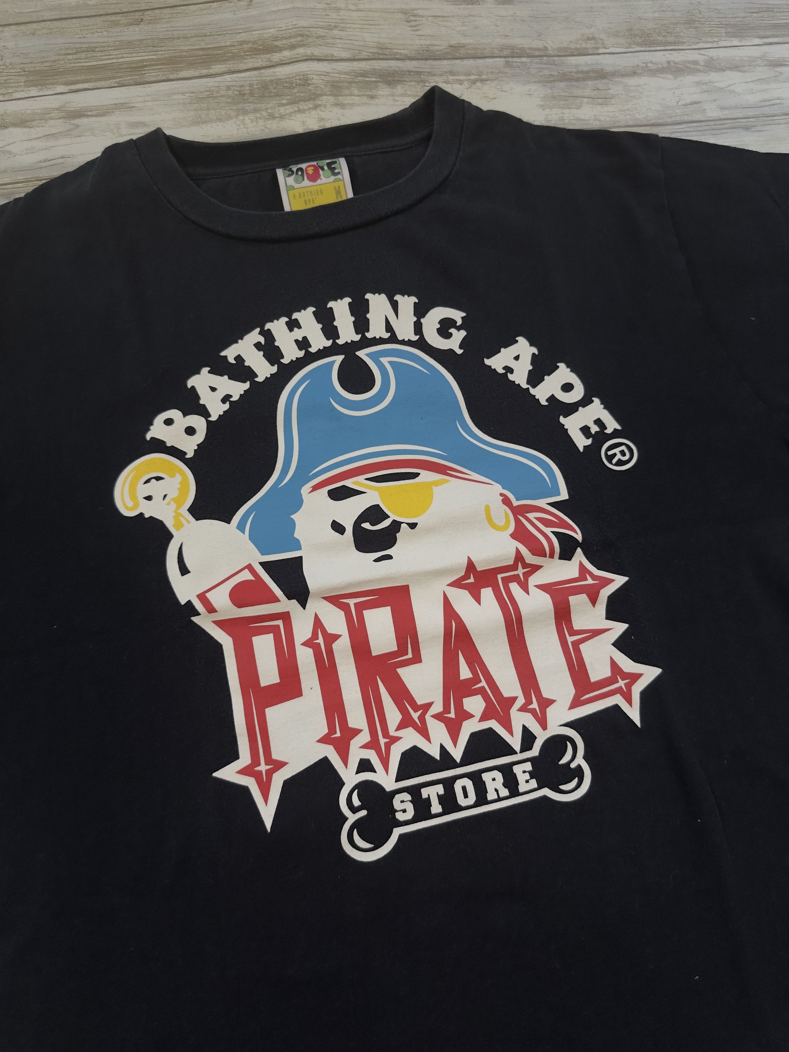 Bape Pirate Store Logo Tee | Grailed