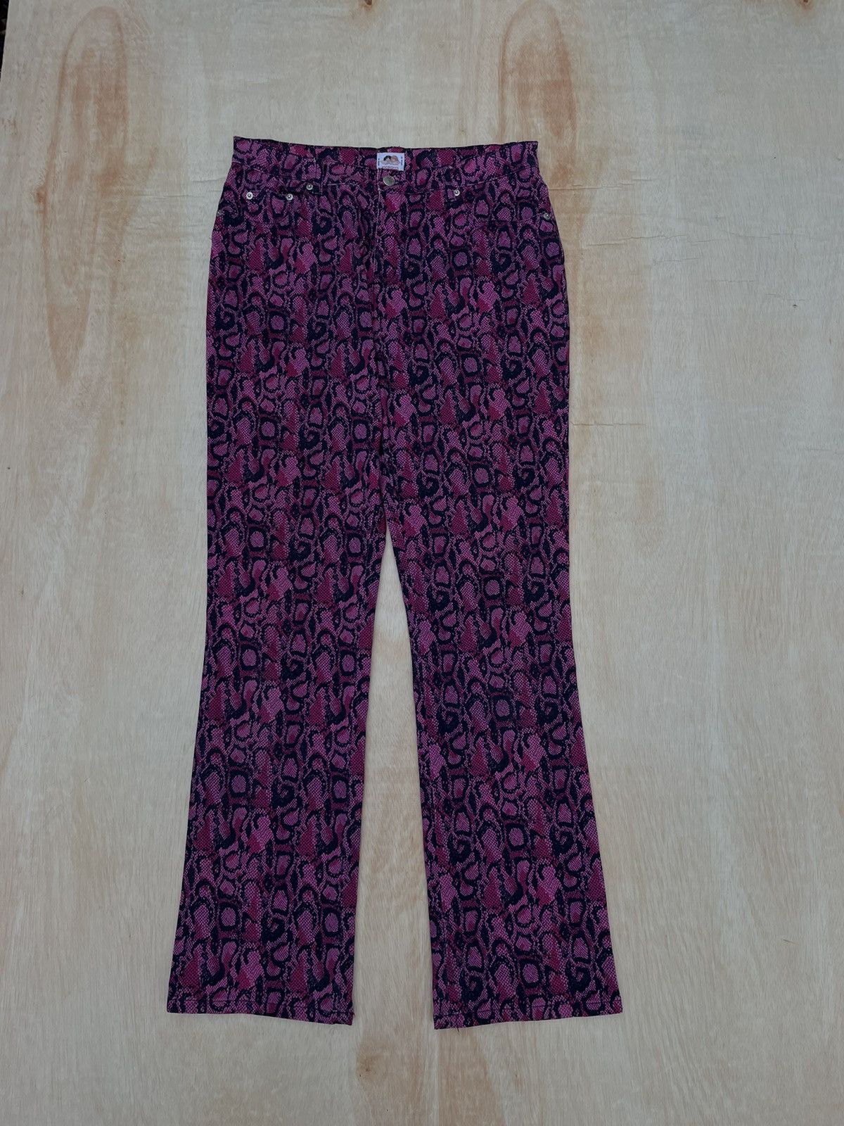 Hysteric Glamour Fiorucci Pink Snake Pants | Grailed