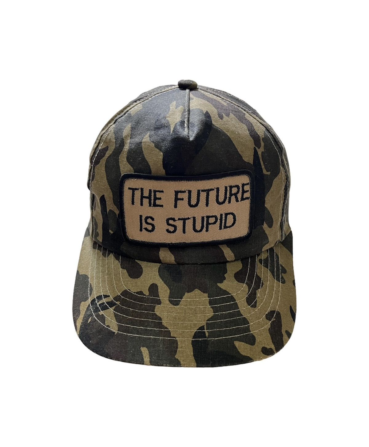 Vintage vintage 90's " the future is stupid " by Jenny Holzer cap | Grailed