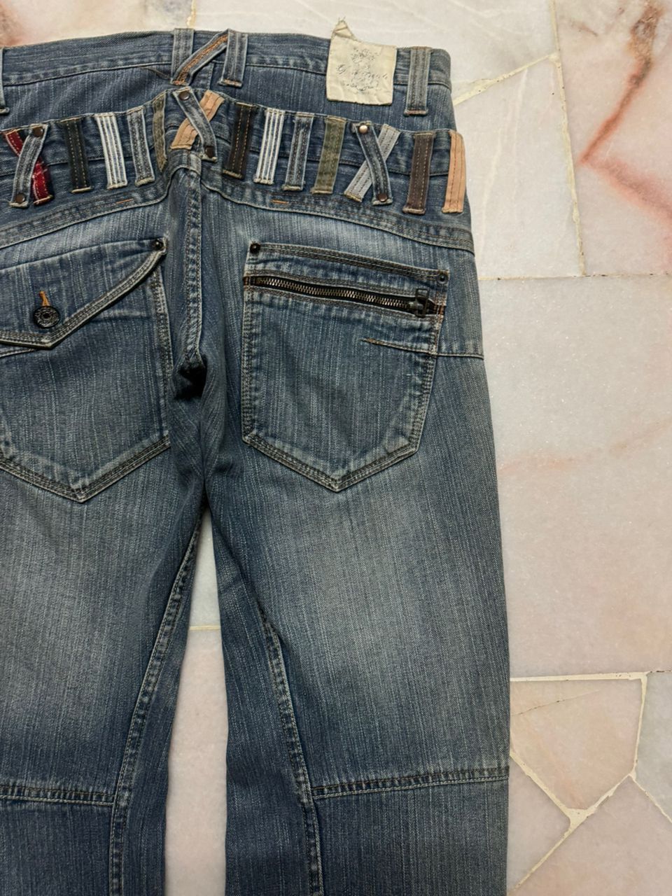 If Six Was Nine 💥Double Waist💥Sick 90s Dominate Whisker Zipper Distress ...