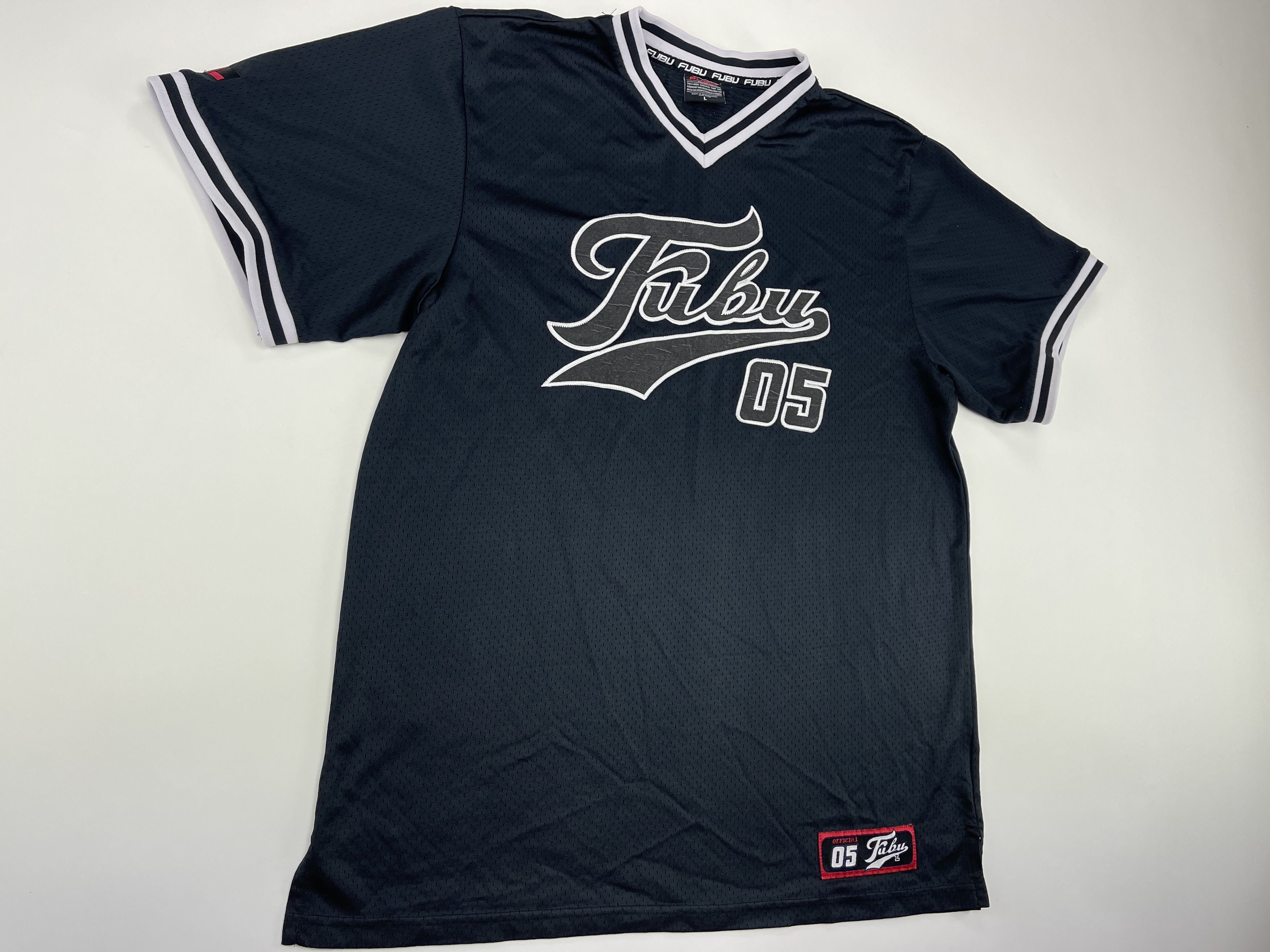 Fubu FUBU jersey black vintage hip hop t shirt 90s hip hop L Grailed