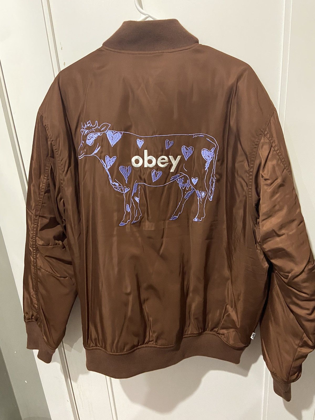 Obey Obey Cow Runaway Bomber Jacket | Grailed