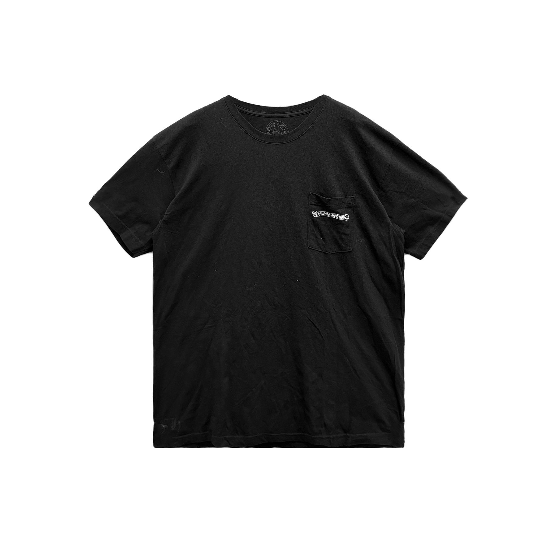 Chrome Hearts Chrome Hearts Back USA Script Logo Black Short Sleeve Tee ...