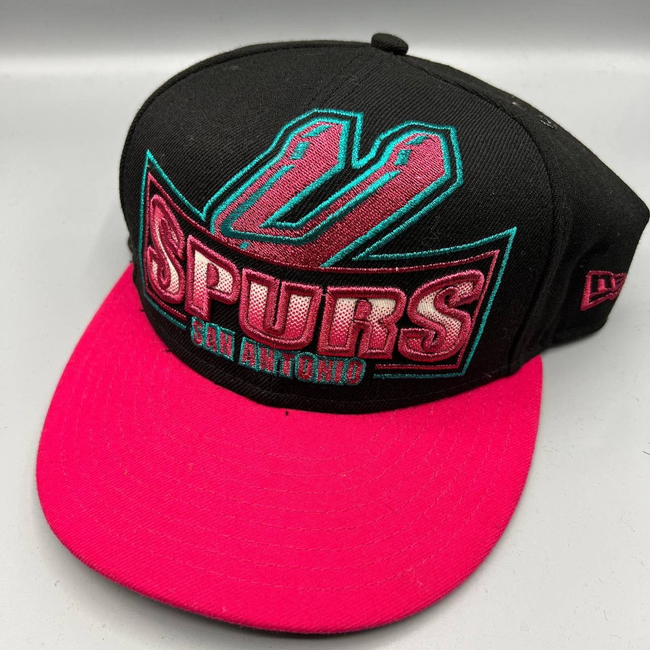 New Era San Antonio Spurs NBA Hat Snap back Cap Black Men | Grailed