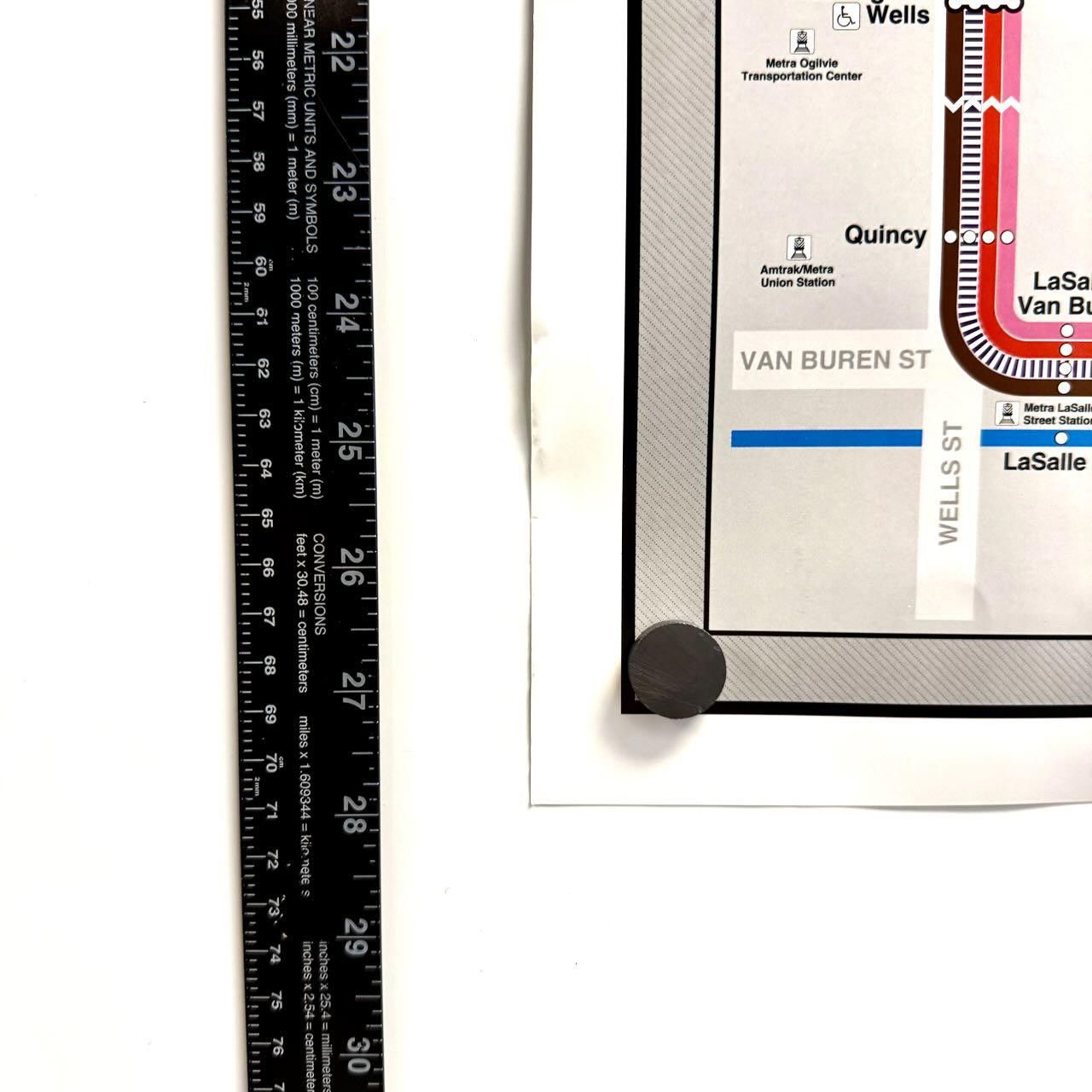 Designer Chicago Transit Authority L Rail Map HQ Poster 28" x 22" | Grailed