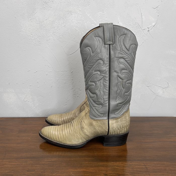 Vintage Vintage Tony Lama Lizard Exotic Leather Cowboy Boots 8117 | Grailed