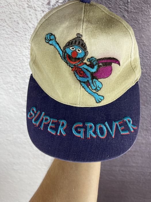 Vintage Super Grover Sesame Streeet Mupets vintage 1998 hat cap | Grailed