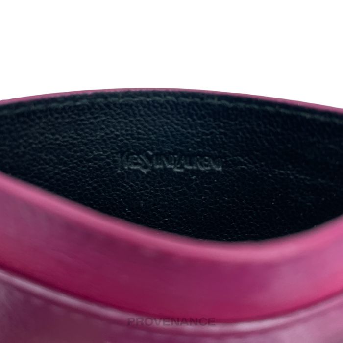 Saint Laurent Paris 🔴 Saint Laurent Paris YSL Logo Card Holder Wallet ...