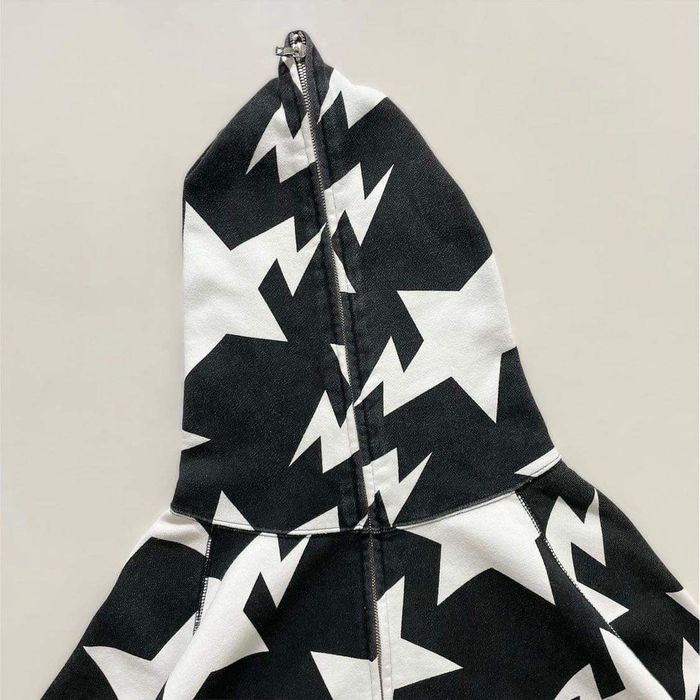 Bape Sta Pattern Full Zip Hoodie | Grailed