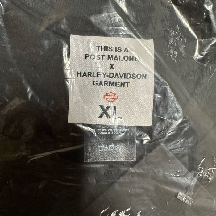 Harley Davidson Post Malone x Harley-Davidson Flaming Bar & Shield T ...