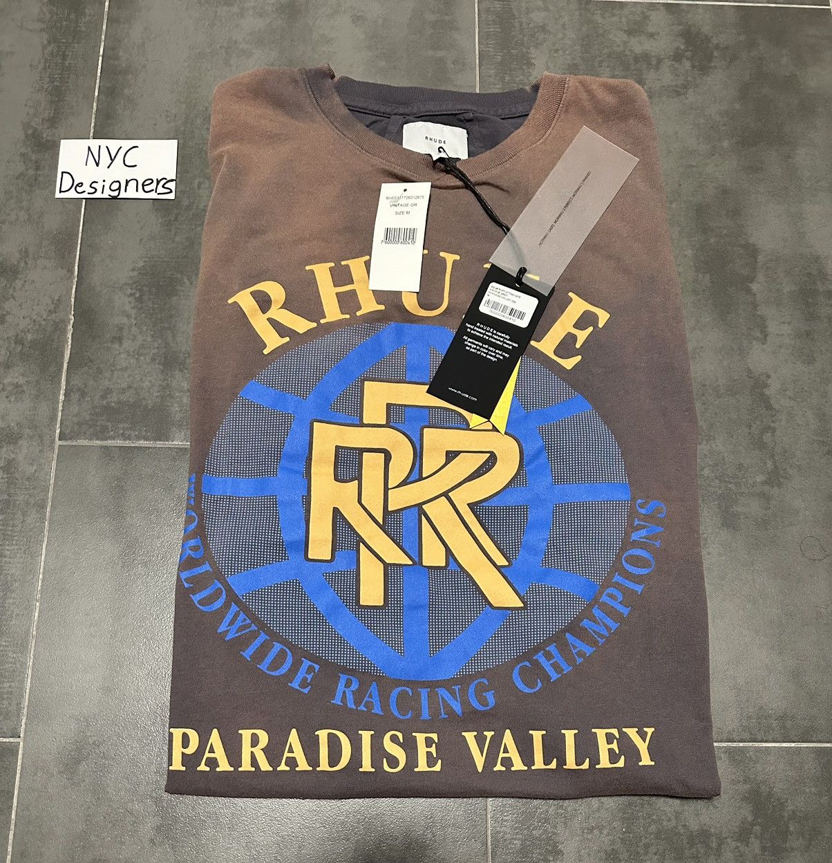 Rhude Rhude Paradise Valley Logo T-Shirt | Grailed
