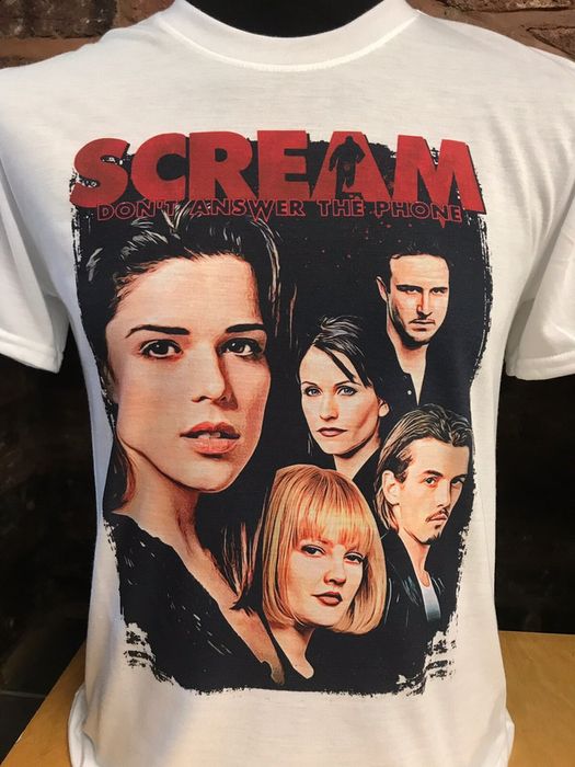 Vintage Scream Movie Horror Sidney Billy Casey 2 Vintage T-Shirts | Grailed