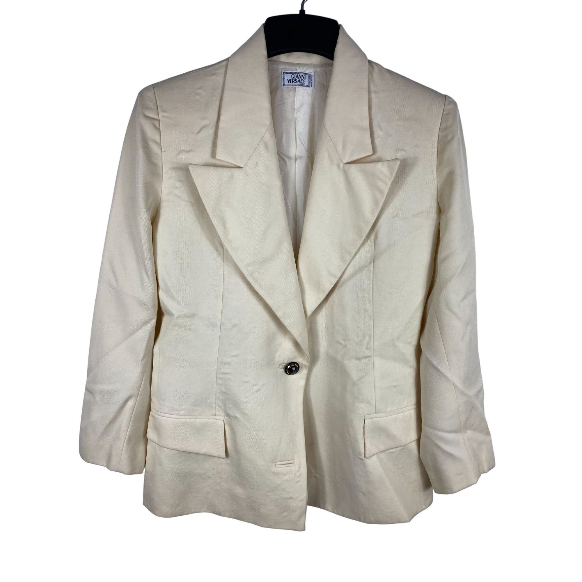Gianni Versace Gianni Versace Single-Breasted One Button Blazer Jacket ...