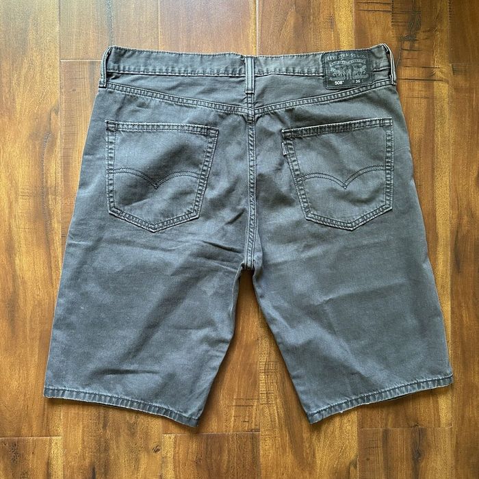 Vintage 508 Silvertab Baggy Denim Shorts Jeans 36 Faded Gray jorts ...