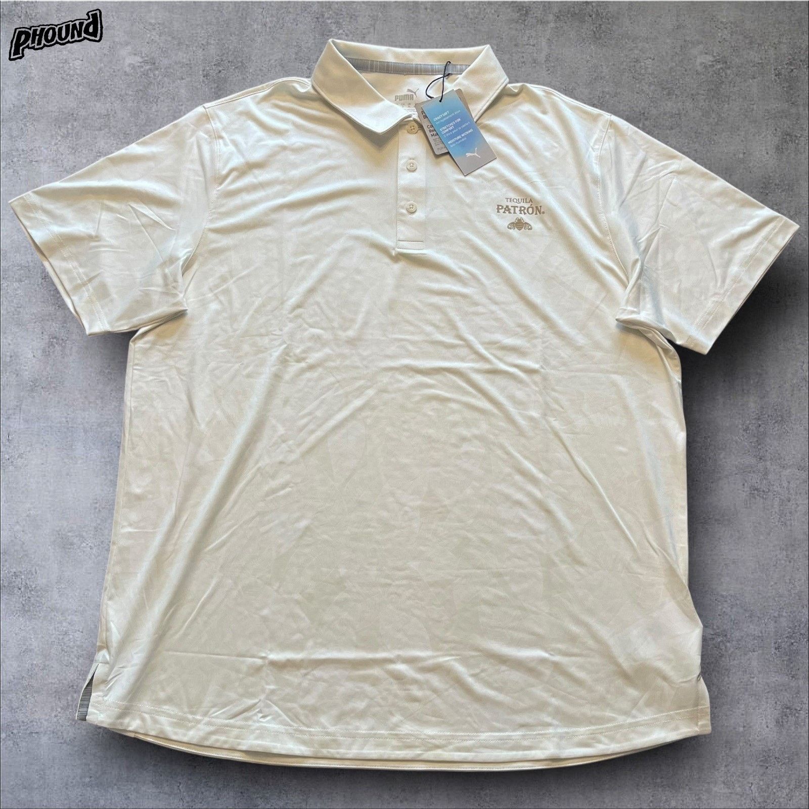 Puma Puma Patron Leaflet Golf Polo Shirt L Cloudspun Tequila S140 | Grailed
