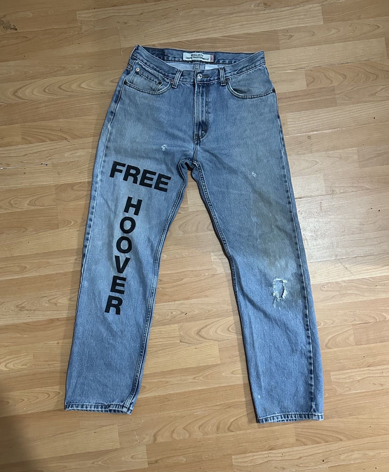 Levi's Kanye West & Drake Free Hoover Vintage Repurposed Denim | Grailed