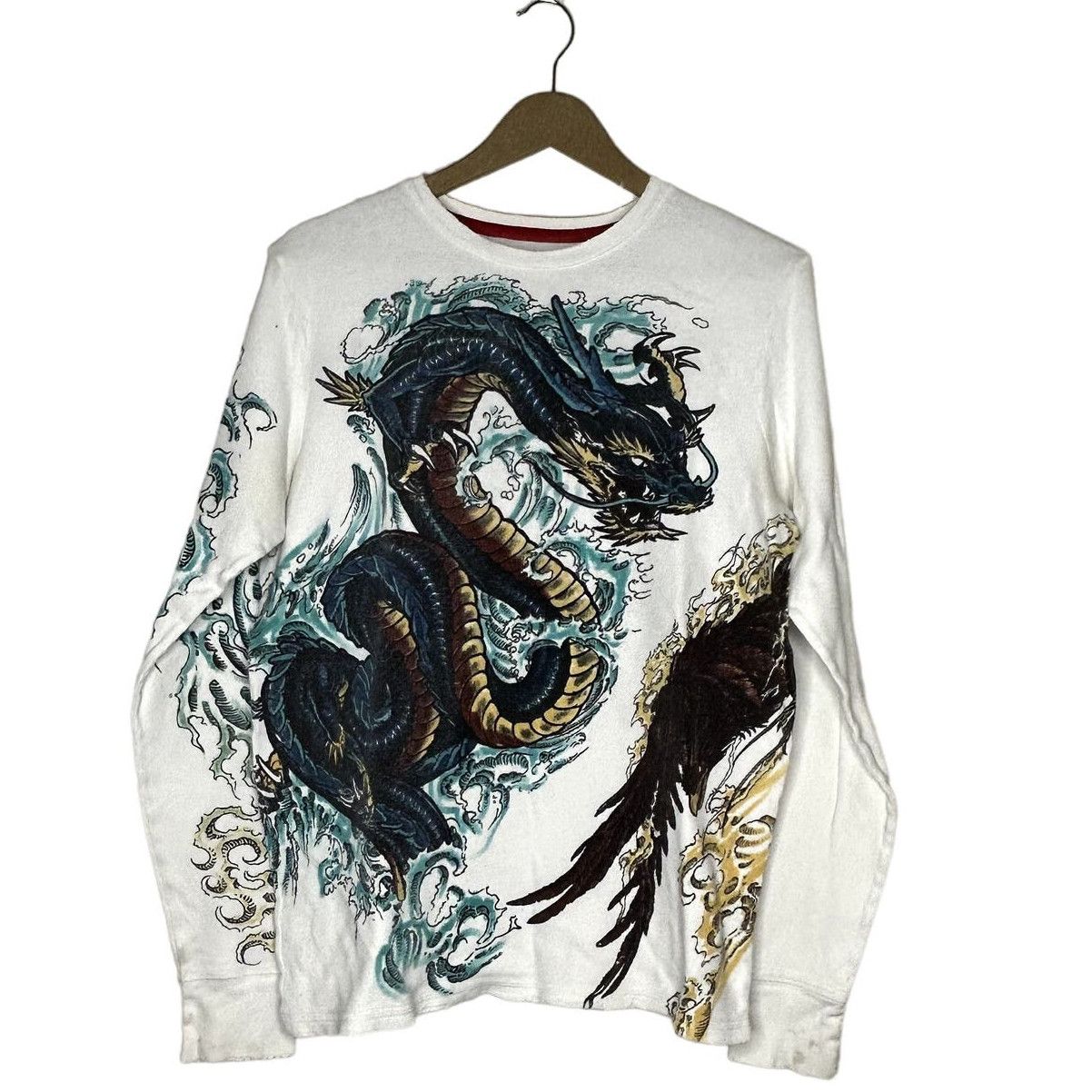 Affliction × Jnco × Southpole Crazy Affliction Long sleeve Dragon | Grailed