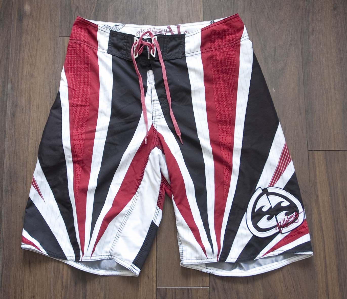 Billabong Andy Irons Billabong Shorts Rising Sun Size 32 Black White ...