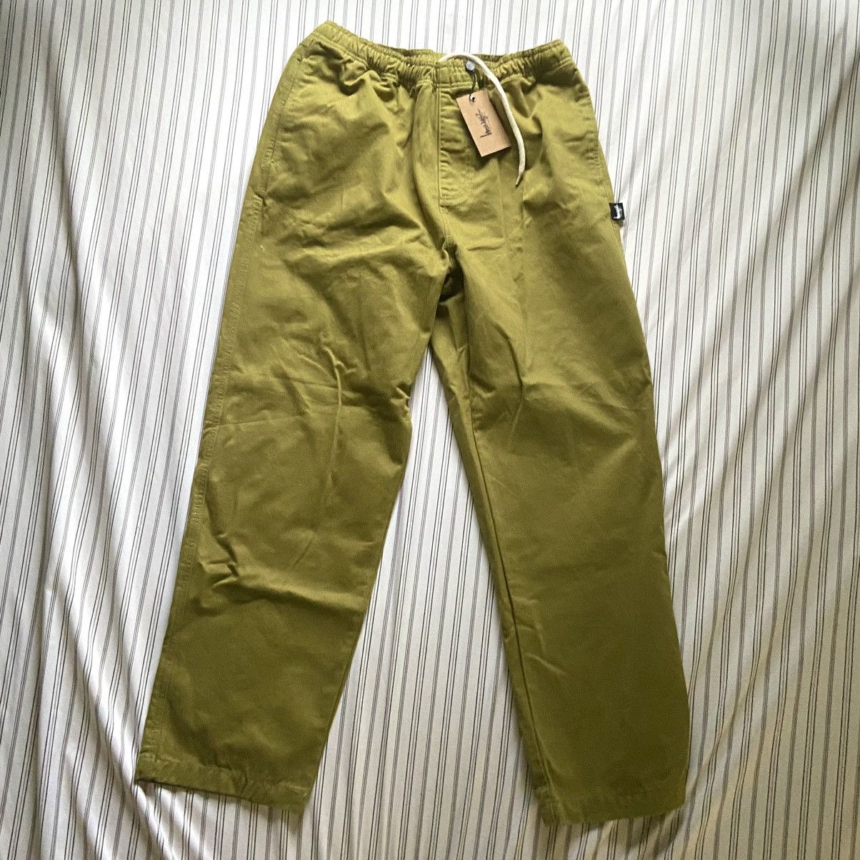 Stussy NEW WITH TAGS Stussy Beach Pants Olive Green | Grailed