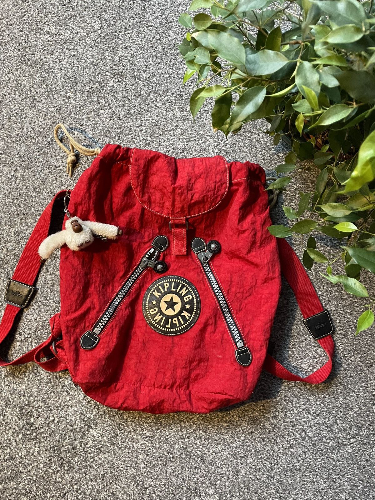 Japanese Brand × Streetwear × Vintage Vintage Backpack Kipling Red Big logo | Grailed
