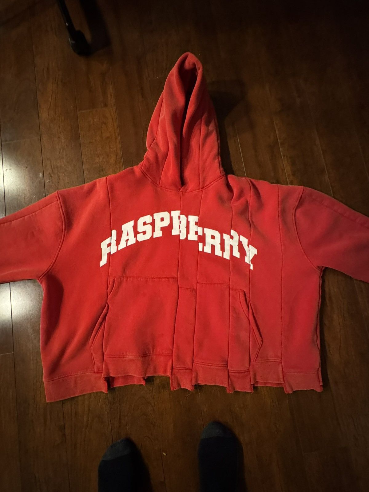 The GV Gallery GV GALLERY RASPBERRY HILLS RED SPLICED HOODIE | Grailed
