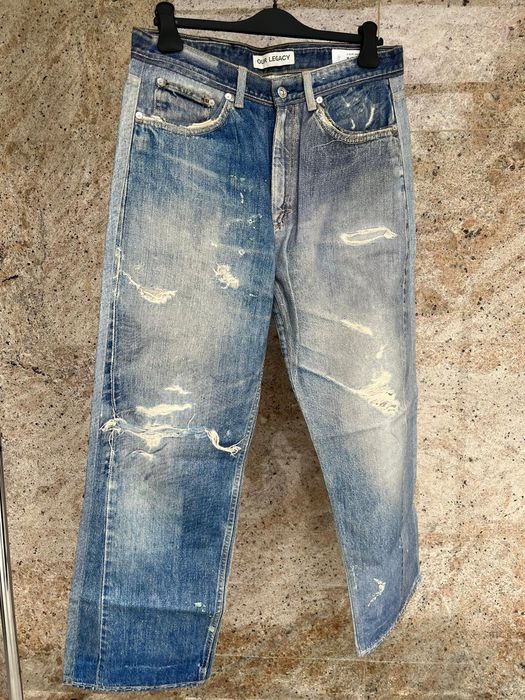 Our Legacy Third Cut Digital Denim Print in Light Blue | Grailed