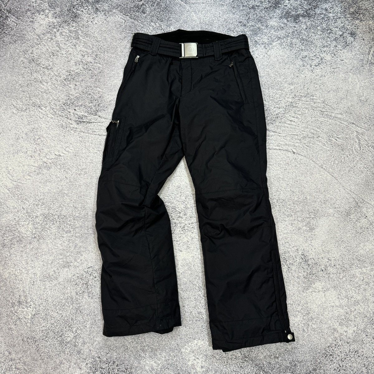 Bogner Bogner Black ski pants with belt 48size | Grailed