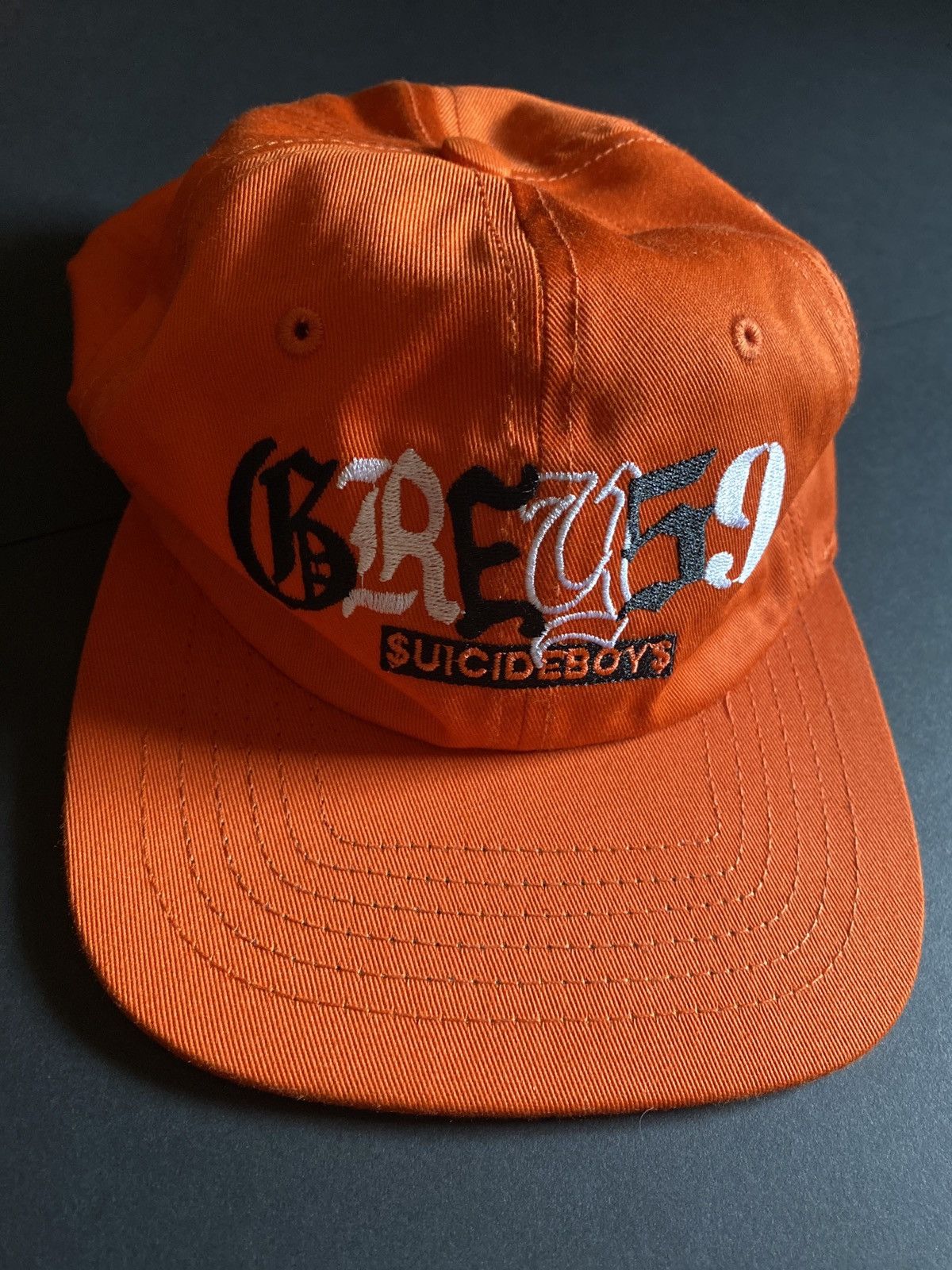 G59 Records G59 Records Grey Day Orange Flat Brim Hat | Grailed