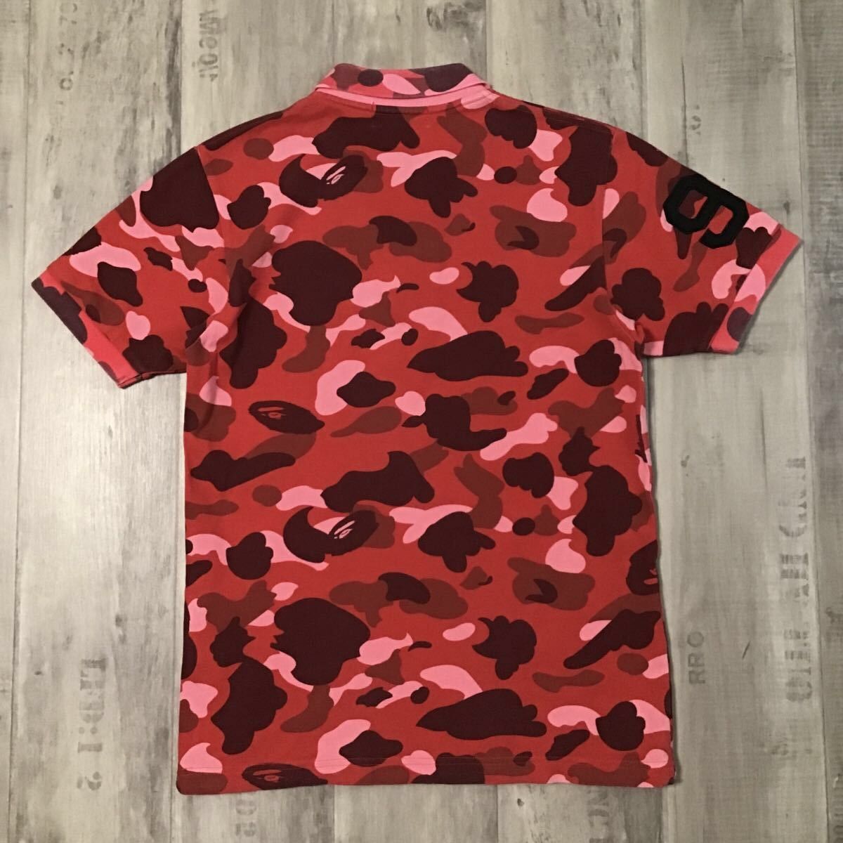 Bape × Nigo BAPE pharrell camo APE HEAD LOGO polo shirt a bathing ape ...