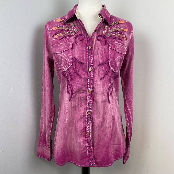 Roar Roar Clothing Bird Of Paradise Button-Up Western Shirt Large | Grailed