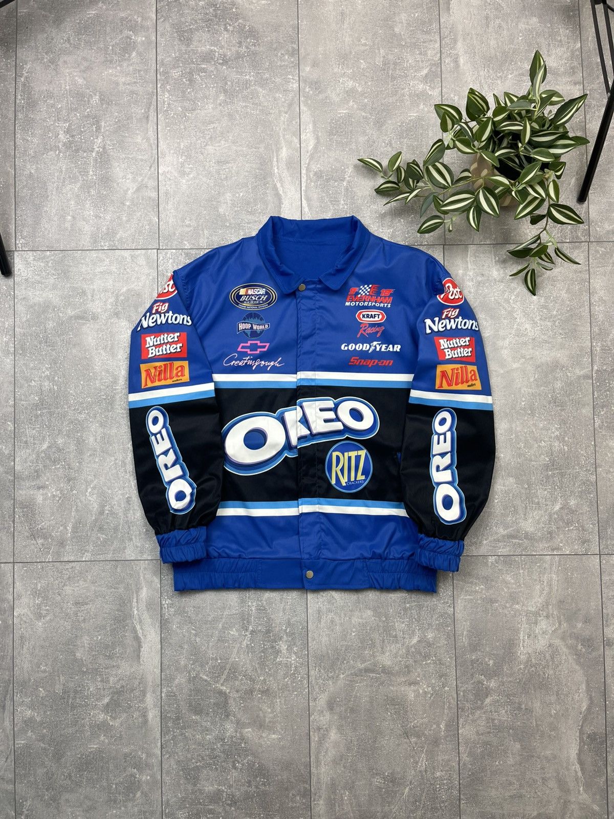 NASCAR Vintage Nascar Formula 1 Oreo Racing Light Bomber Jacket | Grailed