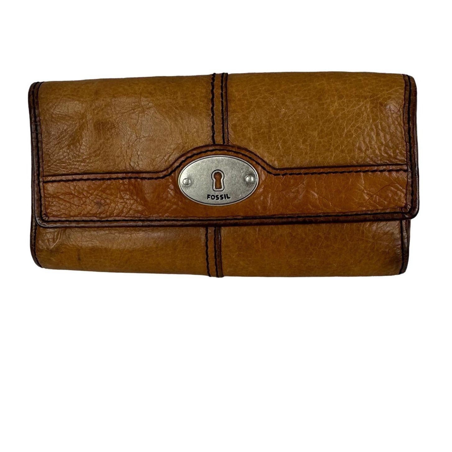 Fossil FOSSIL Key Per Womens Brown Leather TRIFOLDER Wallet | Grailed