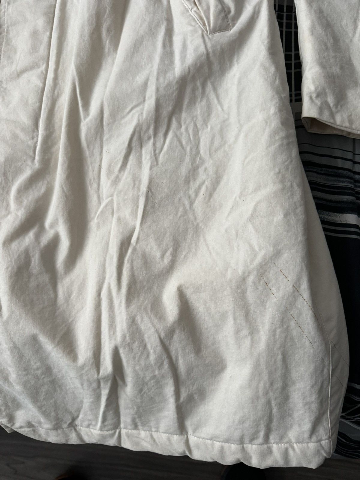 Helmut Lang Helmut Lang AW 1999 Cream Ballistic Astro Biker Parka | Grailed