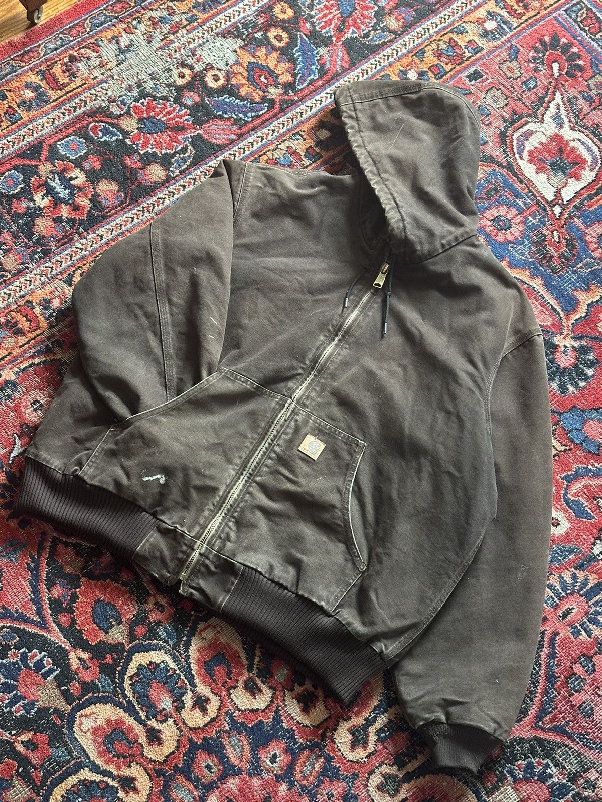 Carhartt Mocha/Chocolate Brown Hooded Carhartt Jacket | Grailed