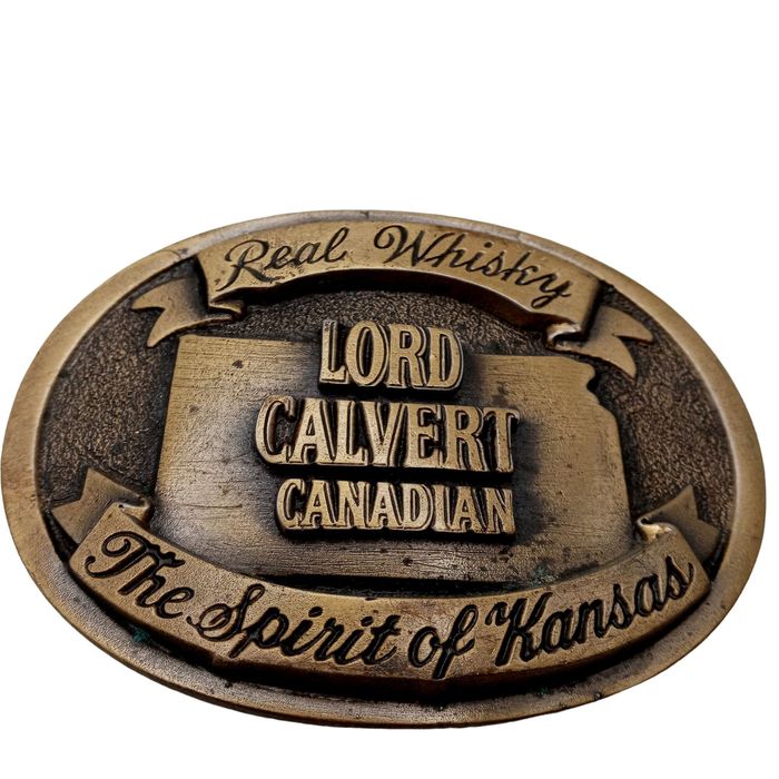 Vintage Whisky Belt Buckle Lord Calvert Canadian Spirit Of Kansas | Grailed
