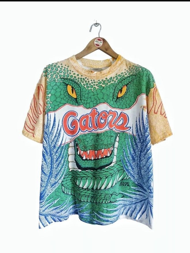 Vintage Rare Vintage Florida Gators All Over-print 90s T-Shirt | Grailed