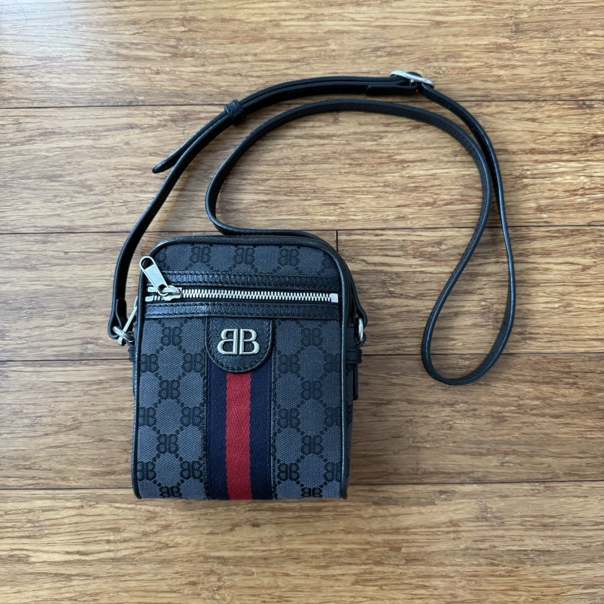 Balenciaga Balenciaga x Gucci Hacker Project Black Monogram Bag, 2021 ...