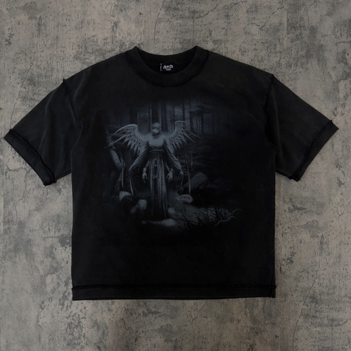Streetwear Ditch.la Angel Tee (COAL) | Grailed