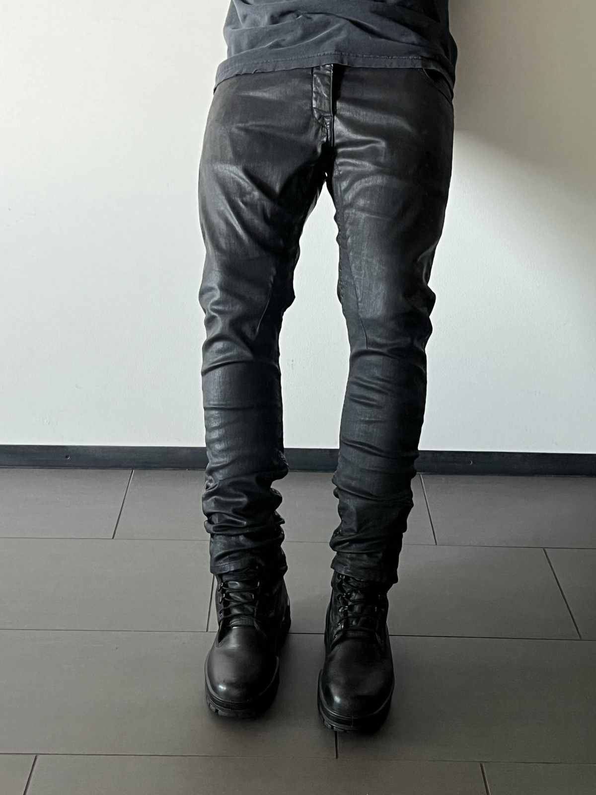 Olmar & Mirta × Rick Owens × Rick Owens Drkshdw Rick Owens Black Waxed ...