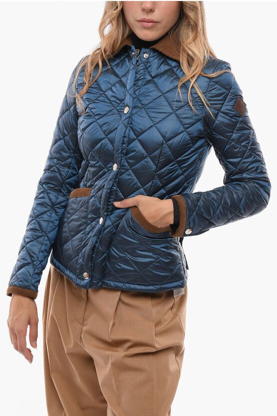 Husky Quilted ELIZABETH Jacket with Corduroy Details | Grailed