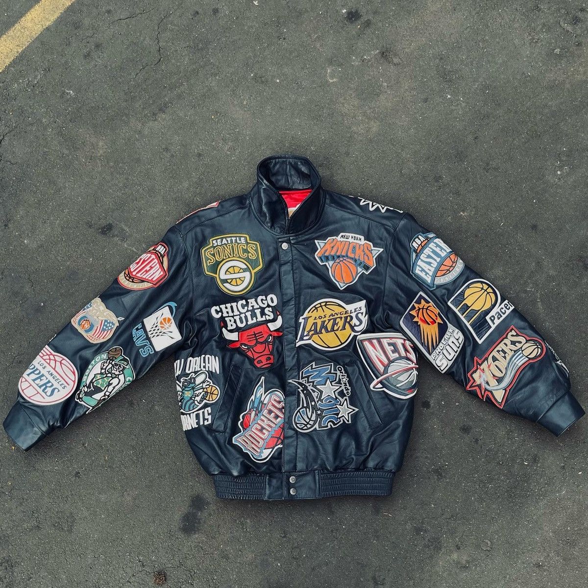 Vintage NBA FULL TEAM FULL LEATHER JACKET LEBRON JAMES VINTAGE RARE ...