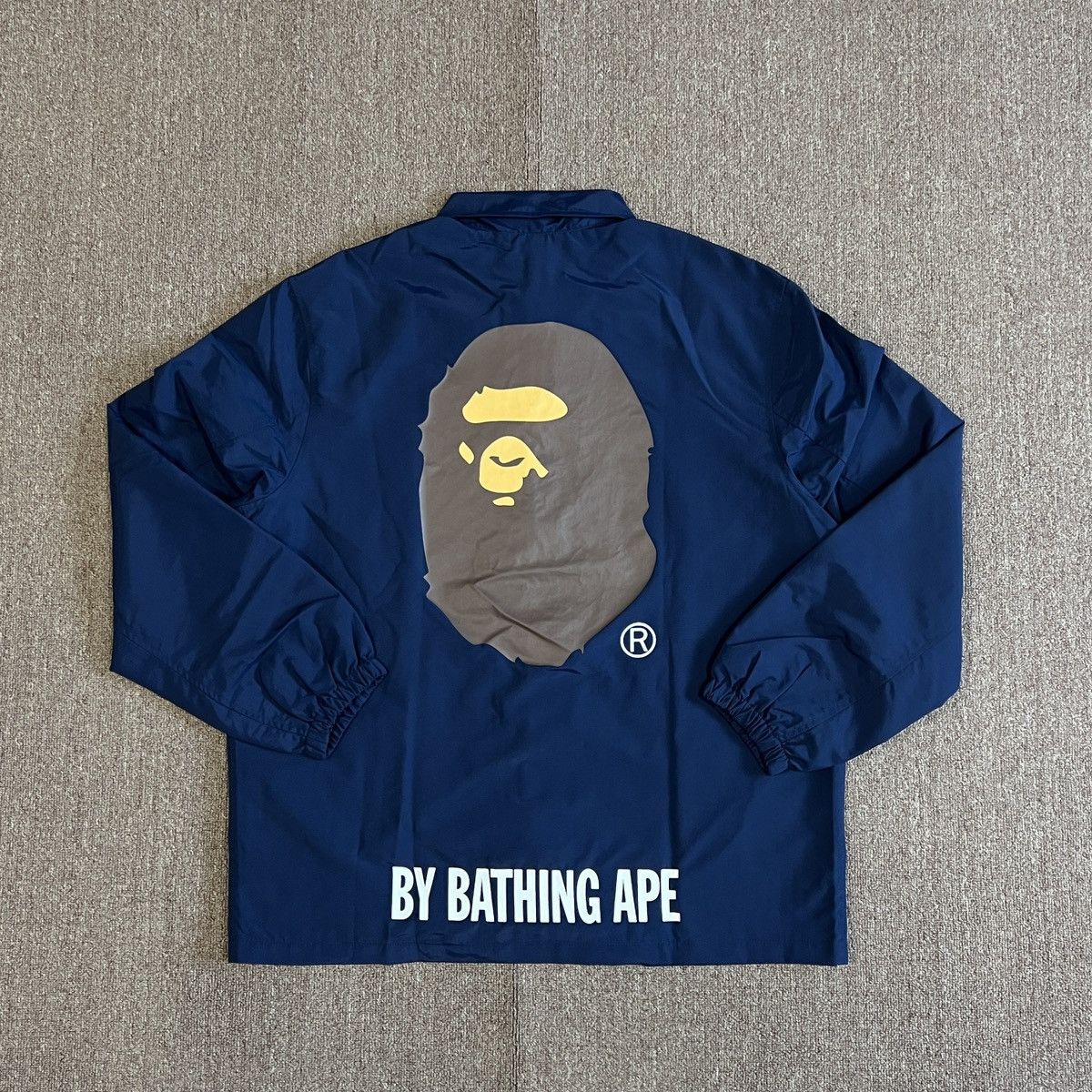 Bape Bape Ape Logo Coach Jacket | Grailed