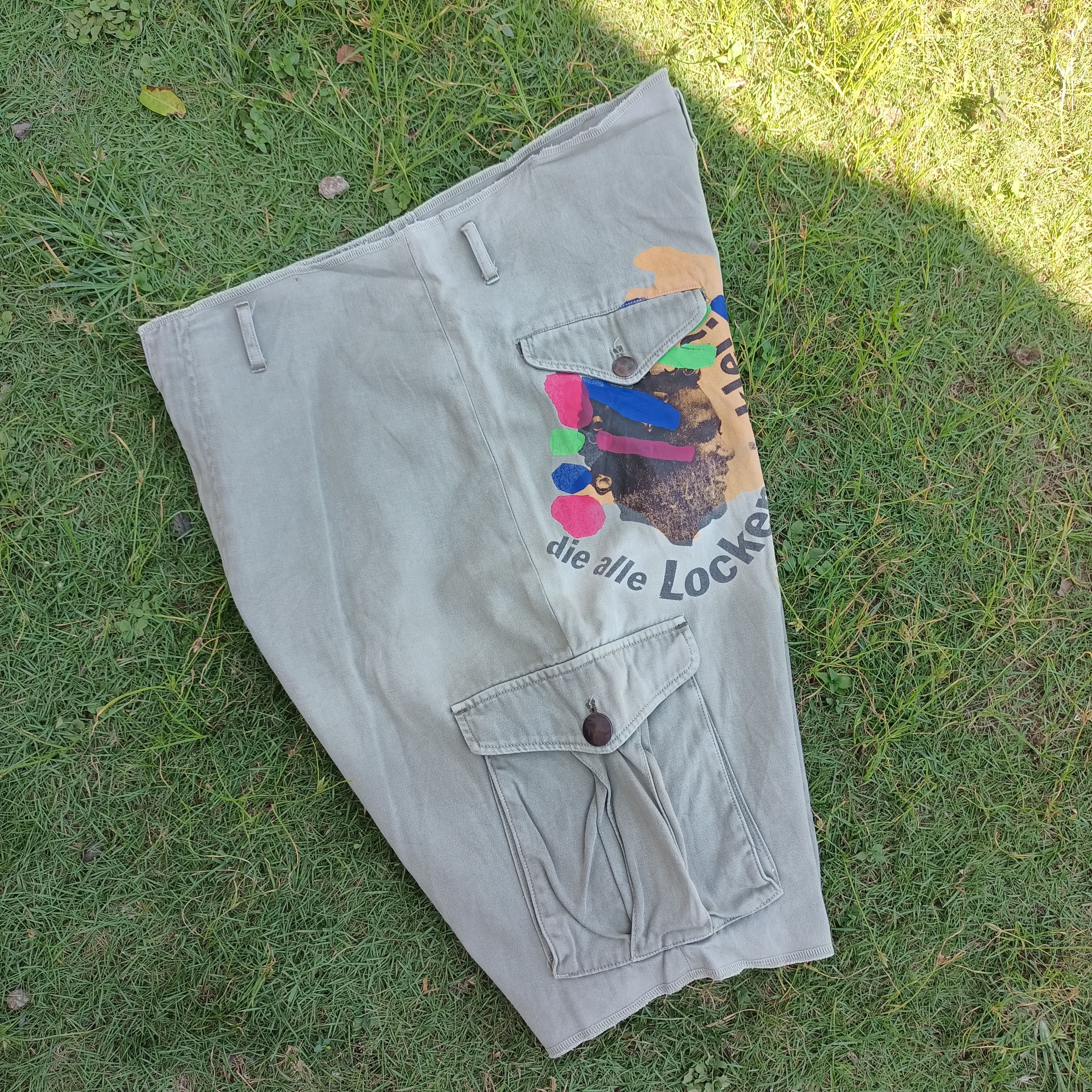 Julius SS03 Julius "for tomorrow" Printed cargo short pants | Grailed