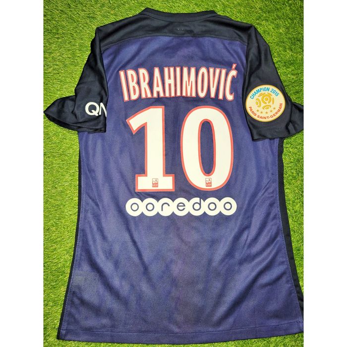 Nike Ibrahimovic PSG 2015 2016 PLAYER ISSUE Soccer Jersey M | Grailed