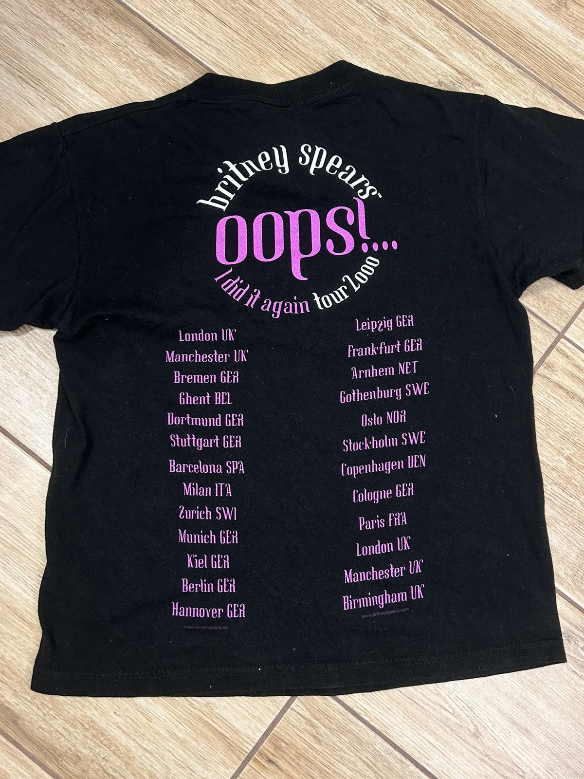 Vintage 2000s Vintage Britney Spears Merch Big Logo Tour T-shirt | Grailed
