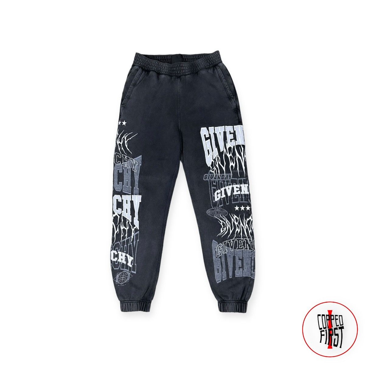 Givenchy MULTI LOGO EMBROIDERED SWEATPANTS | Grailed