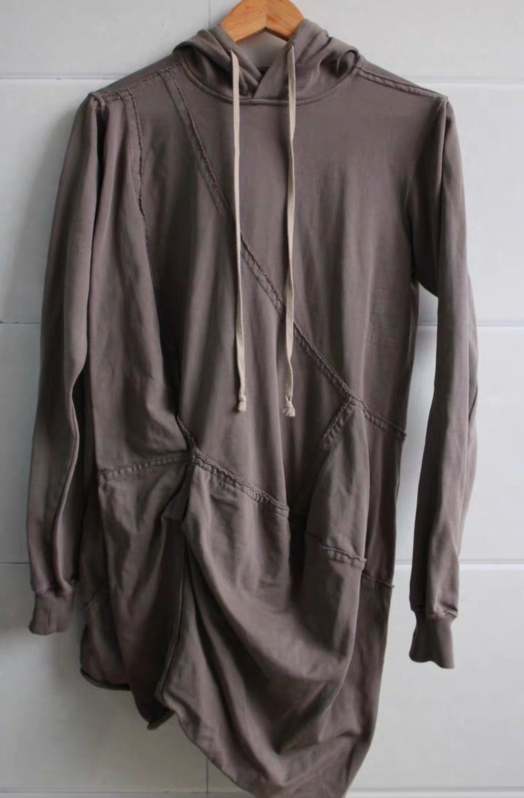 Rick Owens Rick Owens double-track geometric tear sweater | Grailed