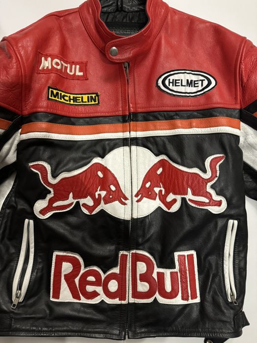 Red Bull 90's RARE VINTAGE RED BULL ALPINESTARS MOTORCYCLE JACKET | Grailed