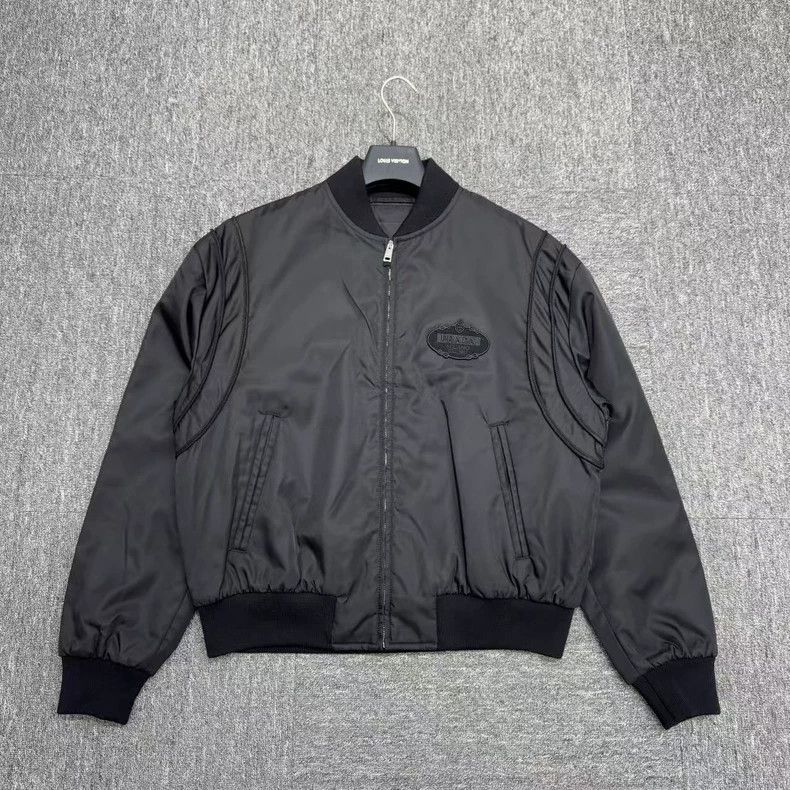 Prada Prada Embroidered logo nylon cotton jacket 2502-Nextarrow | Grailed